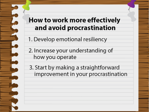 Here are some tips for battling pre crastination, which is procrastination acronym and the ...