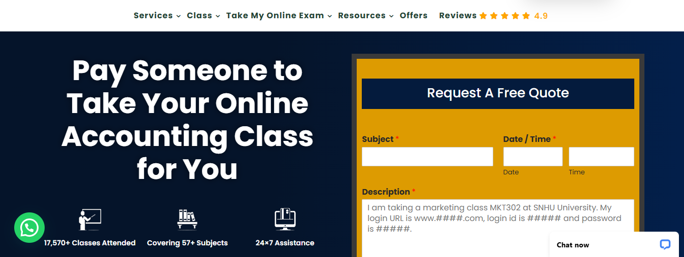 Pay Someone to Take Your Online Accounting Class
